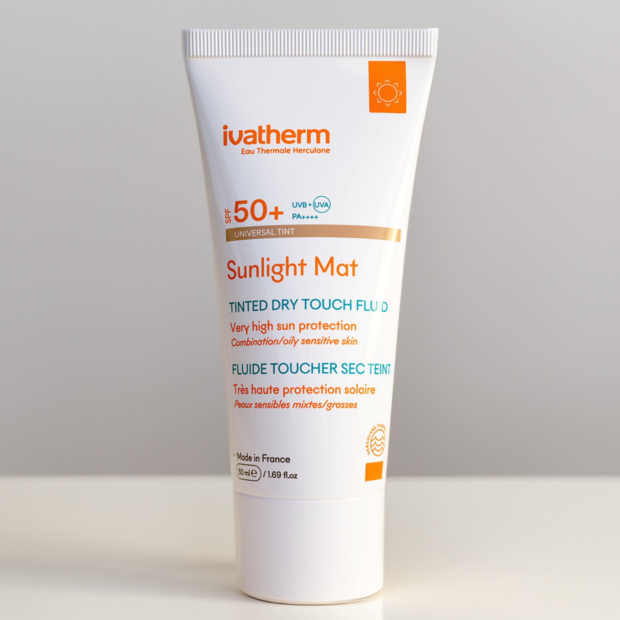 Sunlight MAT TINTED DRY TOUCH FLUID SPF50+ | Ivatherm